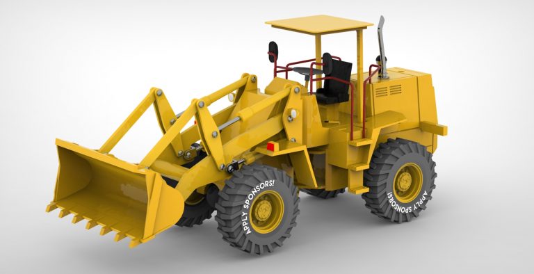 wheel-loader-rendered - GrabCAD Blog